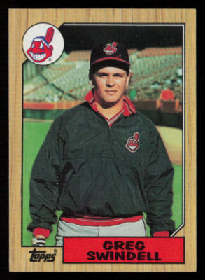 1987 Topps Greg Swindell #319 RC Rookie Cleveland Indians Baseball Card ...