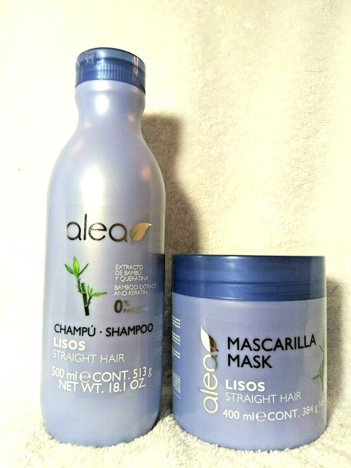 Alea Straight Hair Shampoo with Bamboo Extract & Keratin 18.1oz/500ml ...