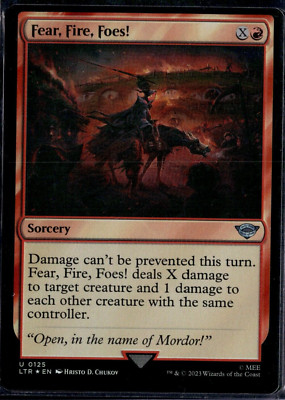 MTG Fear, Fire, Foes! FOIL Magic the Gathering! | eBay