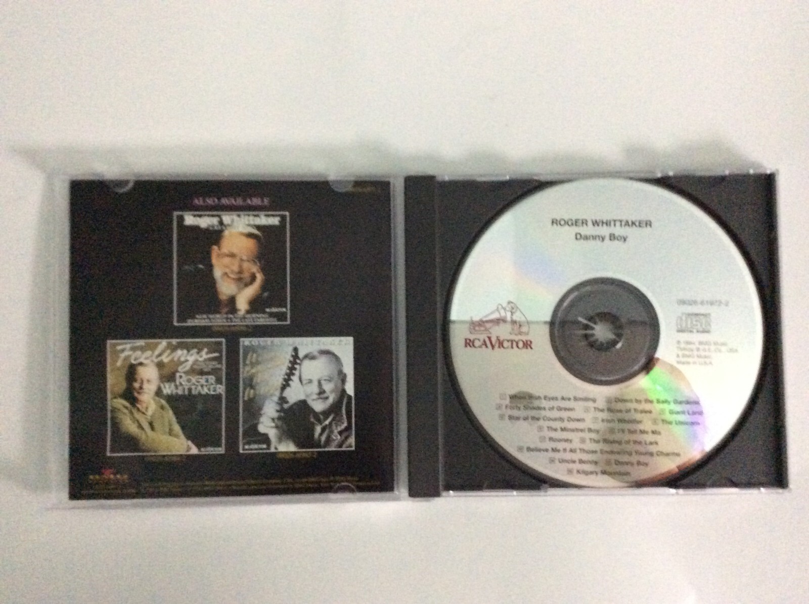 Roger Whittaker DANNY BOY & OTHER IRISH FAVE CD 1994 RCA 09026-61972-2 ...