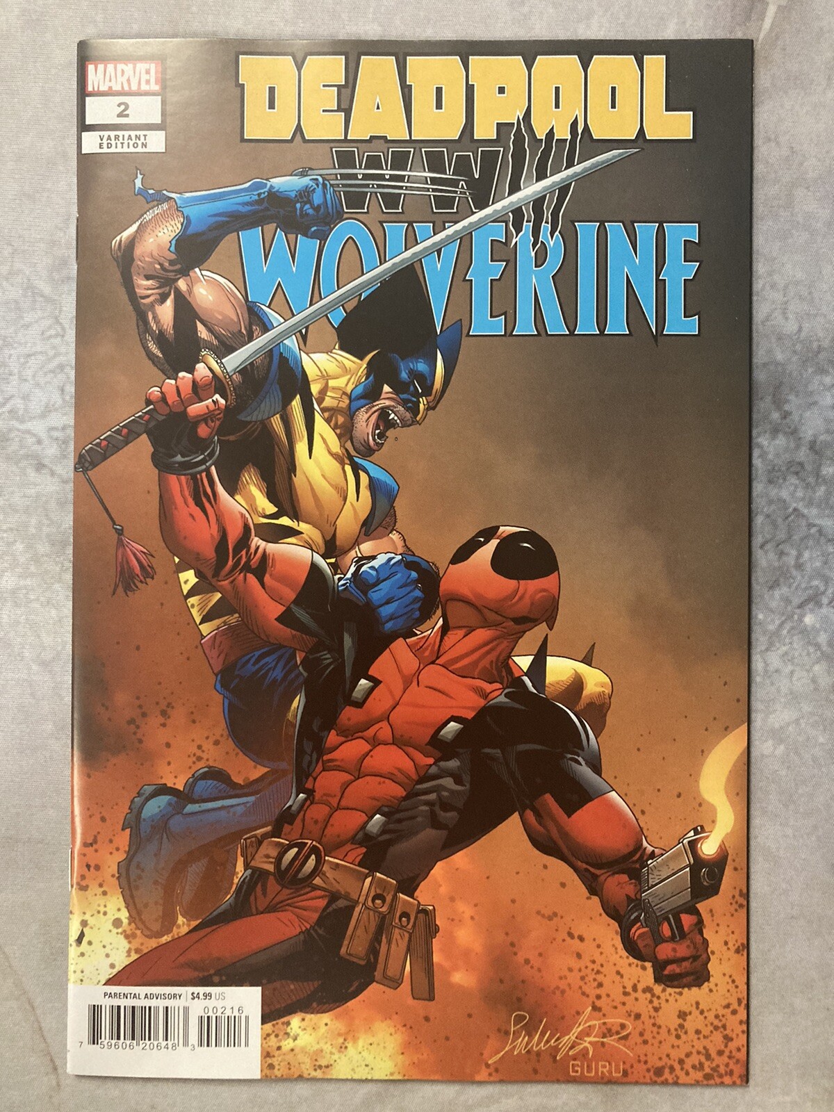 DEADPOOL WOLVERINE WWIII #2 1:25 LARROCA KELLY KUBERT VARIANT MARVEL ...