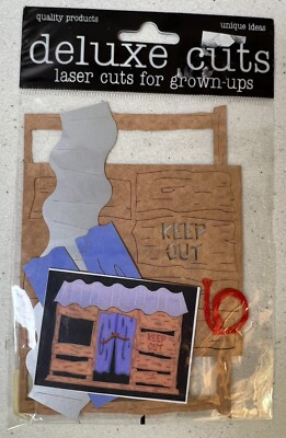 CLUBHOUSE Laser Die-Cuts Deluxe Cuts •Boys Only•Keep Out•Treehouse. NIP ...