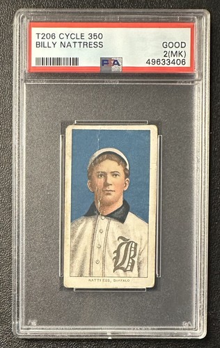 1909-11 T206 - Billy Nattress - Cycle 350 Back - PSA 2 (MK) | eBay
