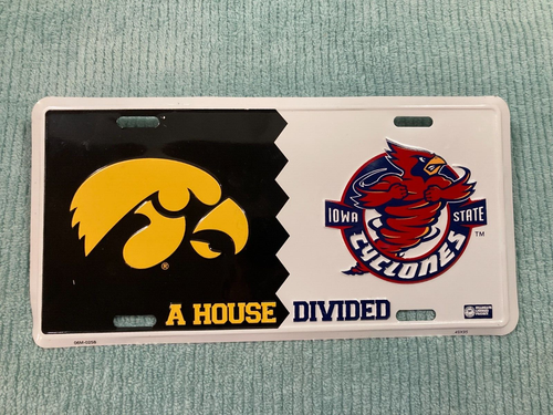 A House Divided - Iowa Hawkeyes - Iowa State Cyclones - Vanity License ...