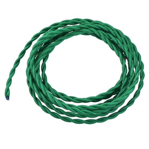 Twisted Cloth Covered Wire,Wire w Vintage Style Wire Dark Green,9.8ft ...