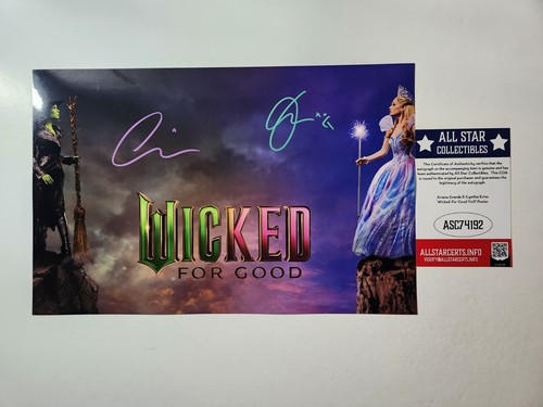 Ariana Grande & Cynthia Erivo Autographed Wicked 11x17 Poster W/COA | eBay