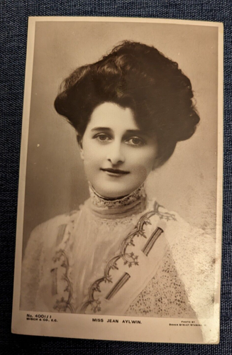 Rare Misch Postcard "Edwardian Actress JEAN AYLWIN" #4001/l | eBay