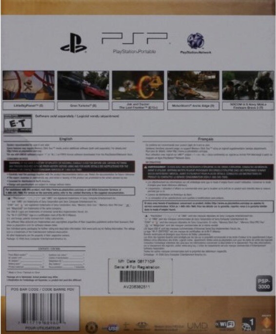 PlayStation Portable PSP 3000 Core Pack System Piano Black | eBay