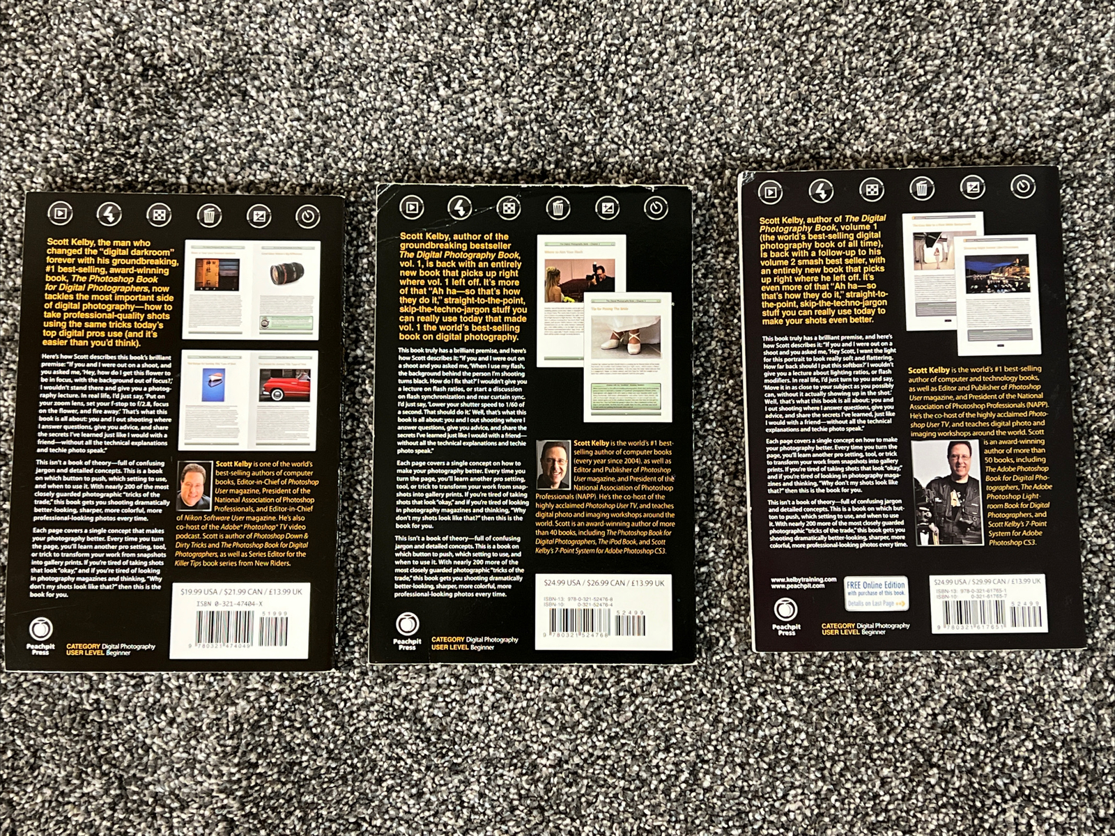 The Digital Photography Book Volume 1 2 3 Scott Kelby Instruction Books ...