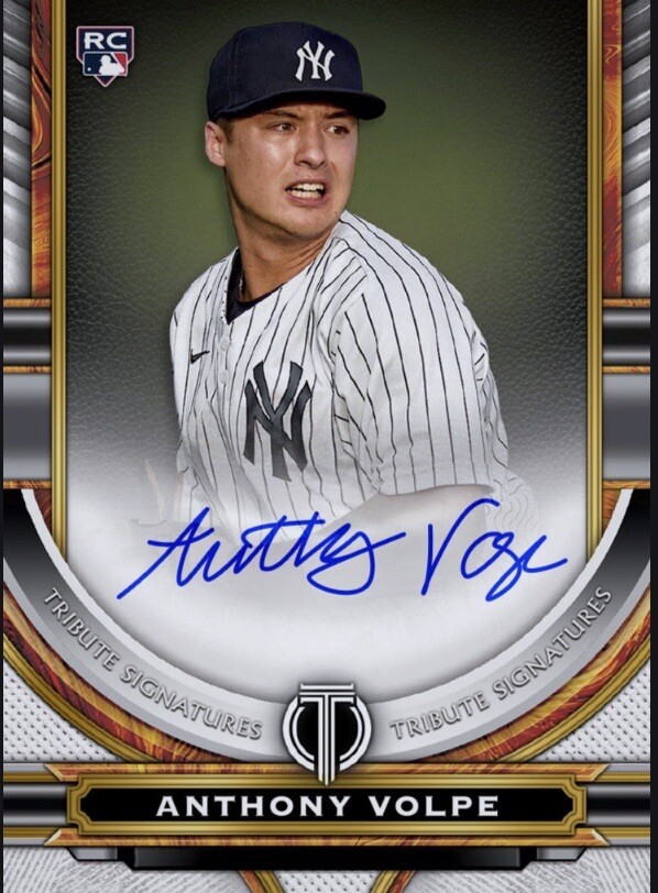 2023 Topps Tribute RC Auto Rookie Signature Gold ANTHONY VOLPE Digital ...