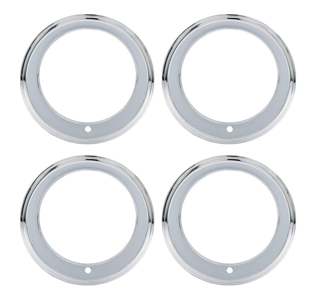 Fits Mopar Dodge Plymouth Chrome Rally Wheel Trim Rings | 14 in | 2-1/4 ...