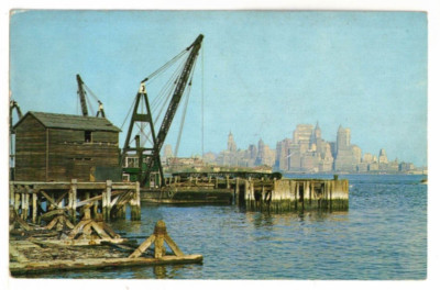 1962 Postcard: Lower Manhattan Island from Jersey City - Pre-World ...