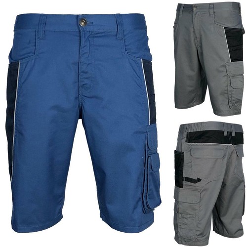 Mens DURUS Workwear ST02 Cargo Combat Multipocket Cotton Work Shorts ...