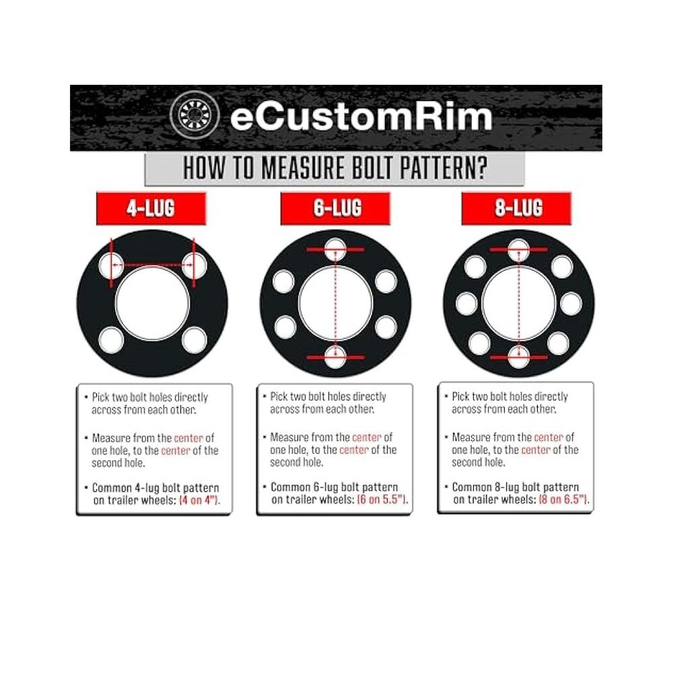 16" Silver Mod Trailer Wheel 8 Lug (8x6.5) Bolt Circle | eBay