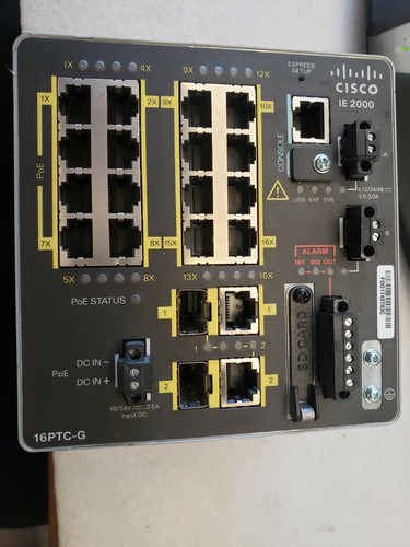 Cisco IE-2000-16PTC-G-E Industrial Network Switch Managed Fast Ethernet ...