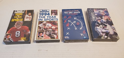 (4) Vintage NFL Football VHS Tapes Sealed 1992 NY, 1994&1995 Y.I.S ...