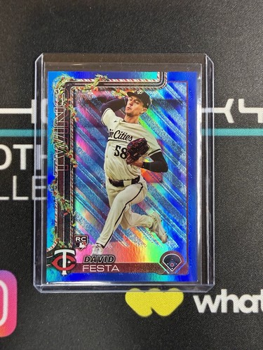 2015 Topps Holiday David Festa H78 Blue Metallic Glitter (RC) | eBay