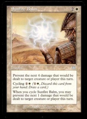 Sunfire Balm LP Light Play Onslaught MTG [10214] | eBay