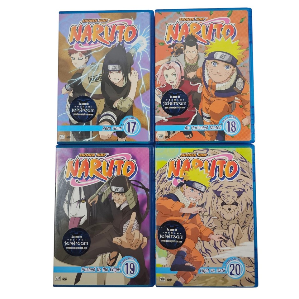 Shonen Jump Naruto DVD Anime Set 25 Pc volume 8-32 Episode S1 29- S4 ...