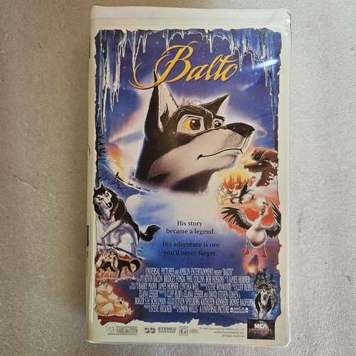 Balto VHS (1995) Animated Amblin Universal Kevin Bacon | eBay