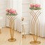 50-100CM Gold Geometric Plinth Flowers Stand Pedestal Wedding Decor ...
