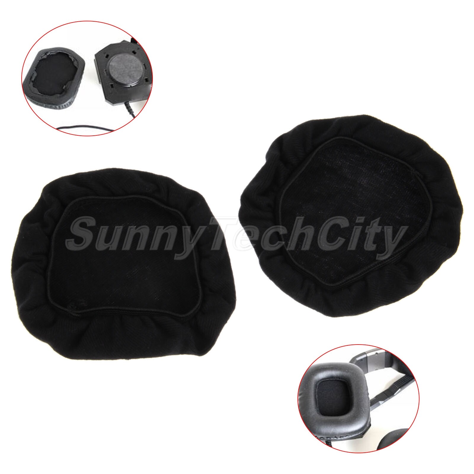 Headset Headphone Cushion Dust Cap Covers Earphone Ear Pad Dustproof ...