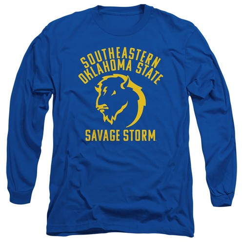 Southeastern University Adult Long Sleeve T-Shirt Logo, Royal Blue, S ...