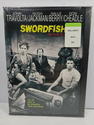 Swordfish (DVD, 2001) NEW, SEALED, Halle Berry, John Travolta, Hugh ...
