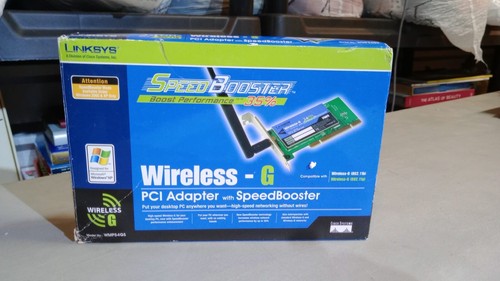 Linksys WMP54GS 2.4GHz Wireless-G PCI Adapter with SpeedBooster | eBay