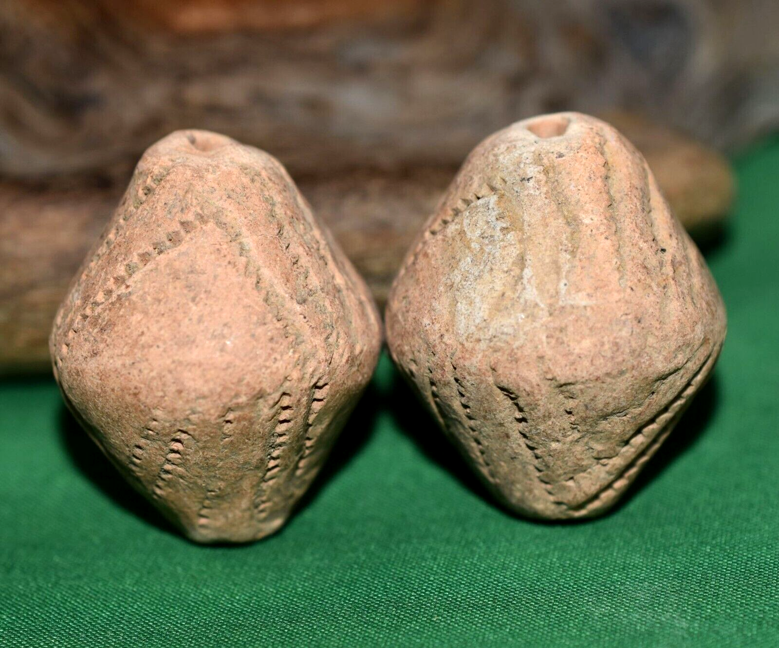 Ancient African Djenne Terracotta Clay Trade Beads Excavated Mali, West ...