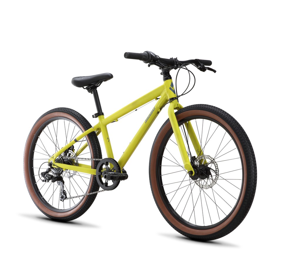 Diamondback Division 24 Youth 7-Speed Hybrid Bike 24" Wheels - Yellow ...