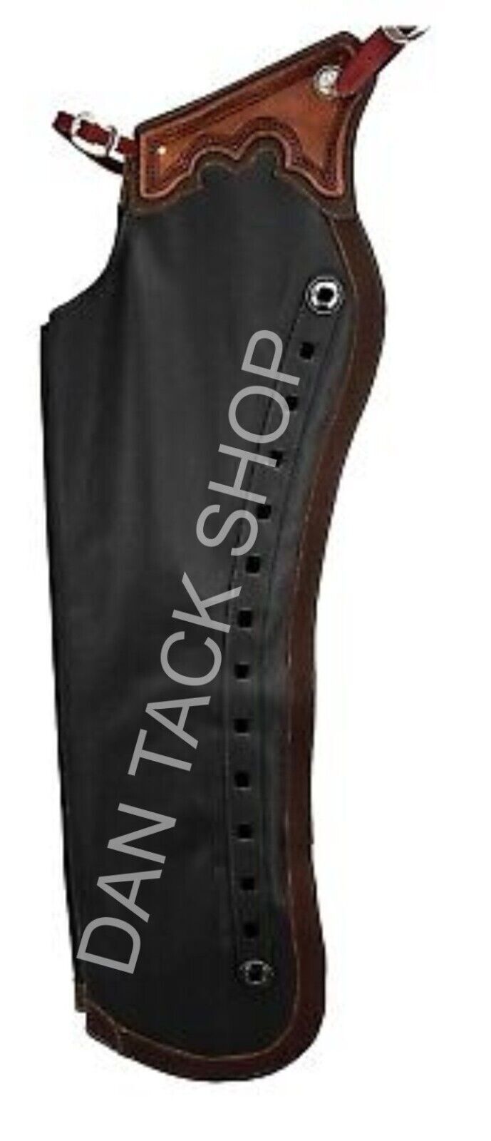 Western Shot Gun Leather Cowboy Chaps for Men and Women Rodeo Bull ...