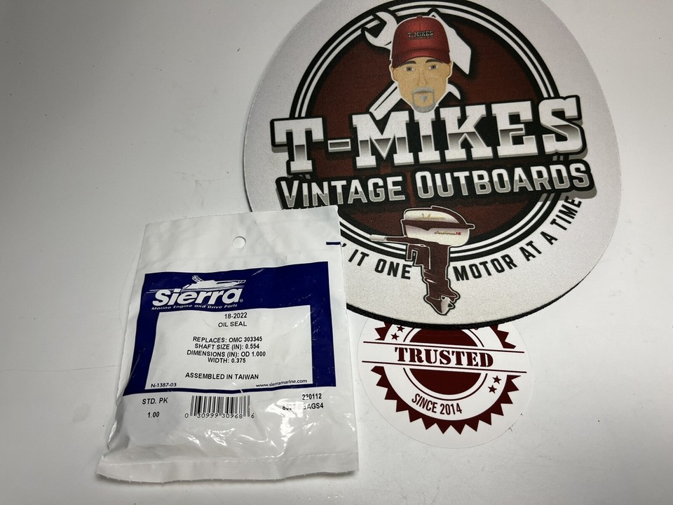 Oil Seal 18-2023 303345 OMC 9.5 HPs Prop Shaft “Trusted T-Mike Part” | eBay