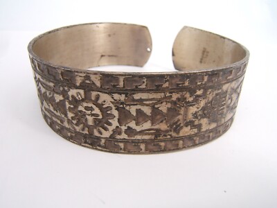 COPPER CUFF BRACELET AZTEC DESIGN | eBay