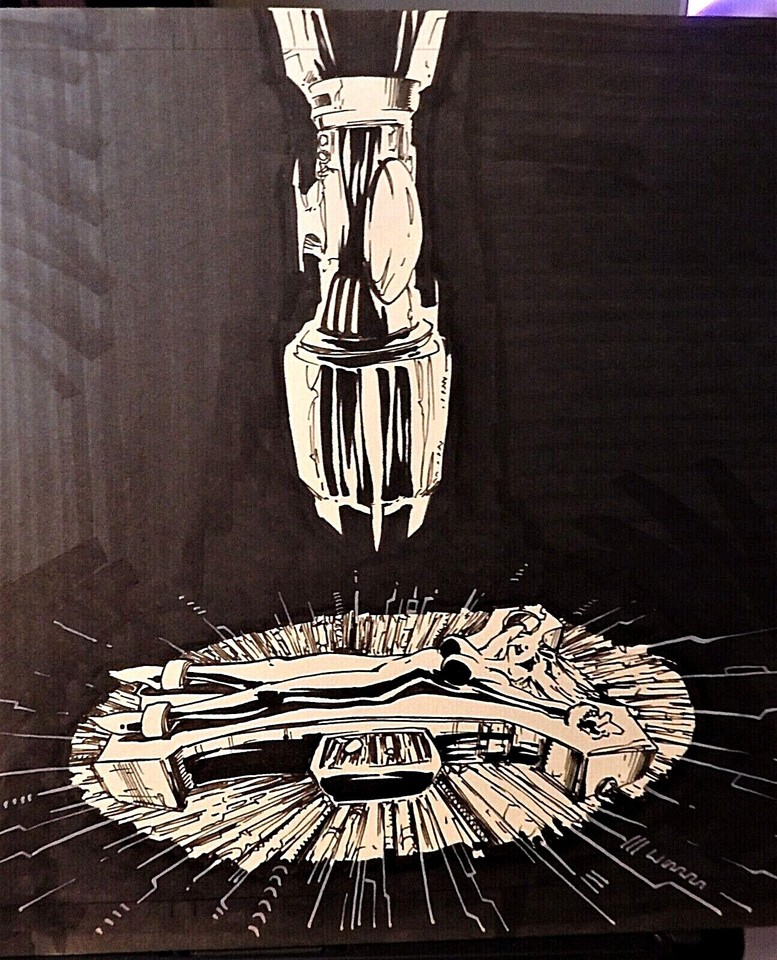 NIRA X ISSUE ? PAGE 14 MID-1990'S ORIGINAL COMIC ART BY BILL MAUS-ZEN ...