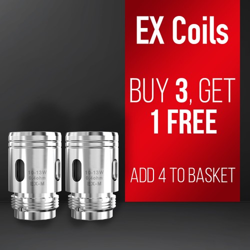 Totally Wicked Vape Coil EX x2 Atomizer Heads Buy 3 Get 1 Free (Add 4 ...