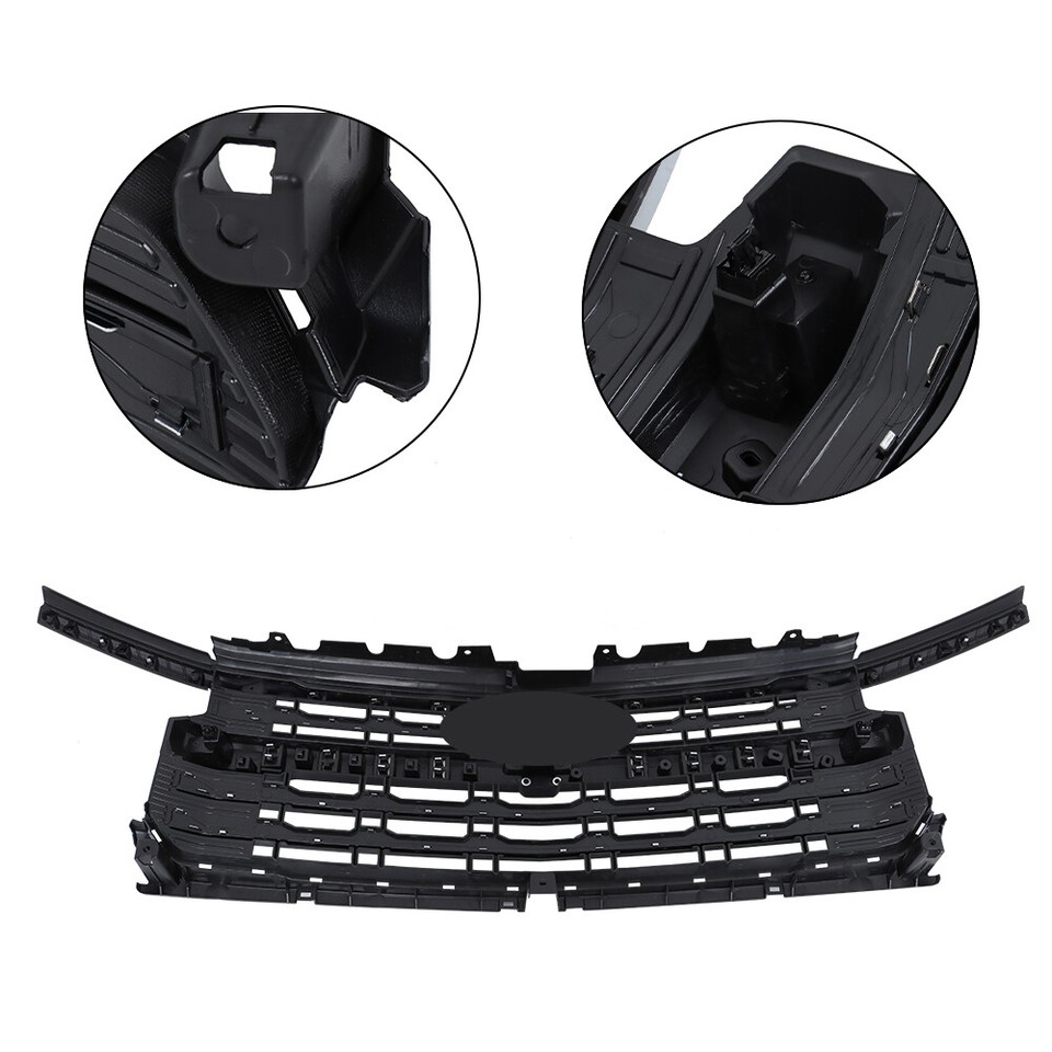 For Chevy Silverado 1500 LTZ 2022-2024 Front Center Grille Grill Chrome ...