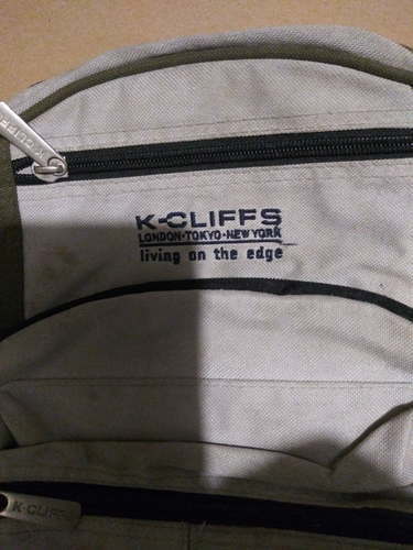 Vintage K-Cliffs Rare Backpack London Tokyo NY Living On The Edge (Hard ...