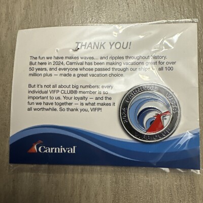 Carnival Cruise Lines ~ NEW ~ VIFP Club ~ 2024 ~ Vista Lapel Pin ...