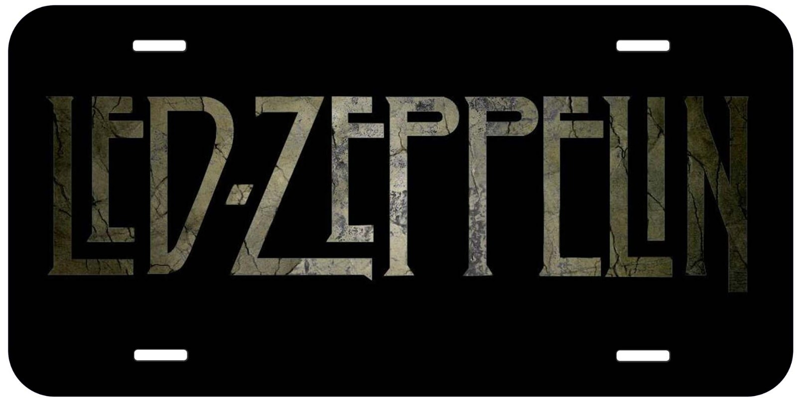 Led Zeppelin Black Novelty Car License Plate | eBay