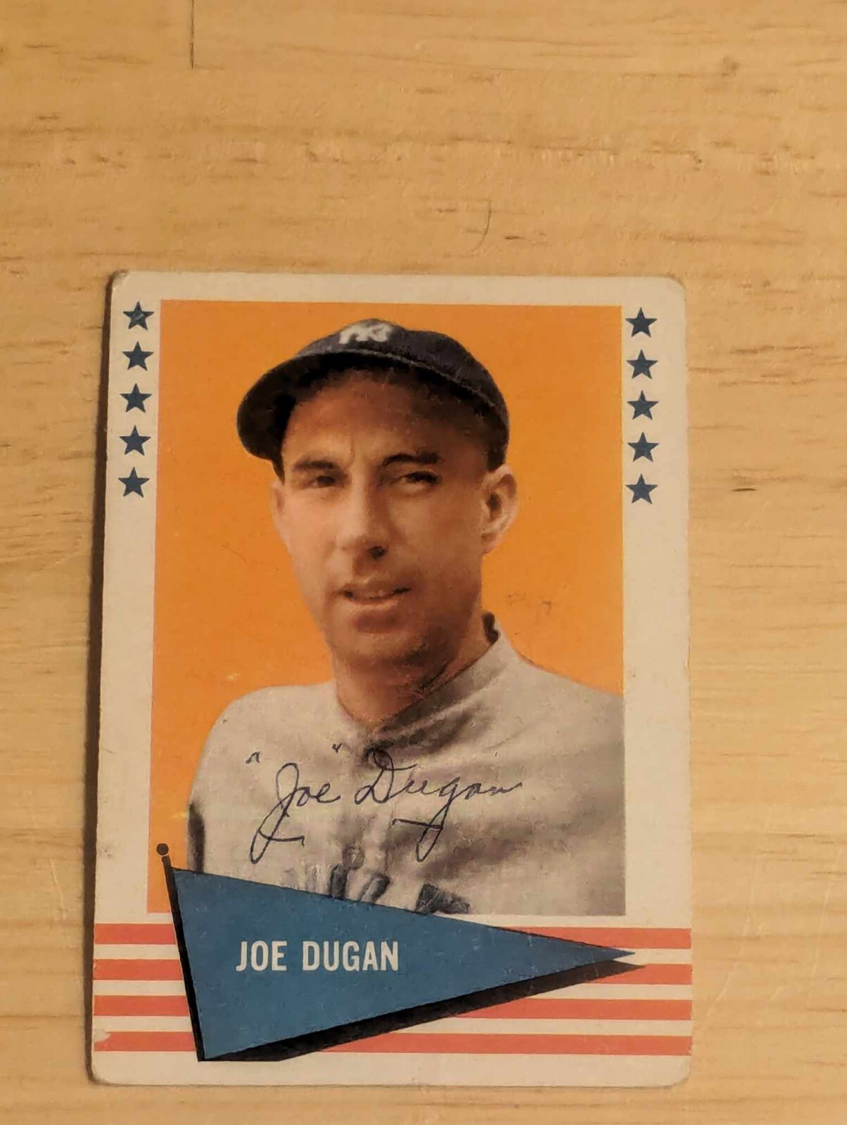 JOE DUGAN SIGNED AUTOGRAPHED 1961 FLEER GREATS CARD # 103 REDS A'S ...