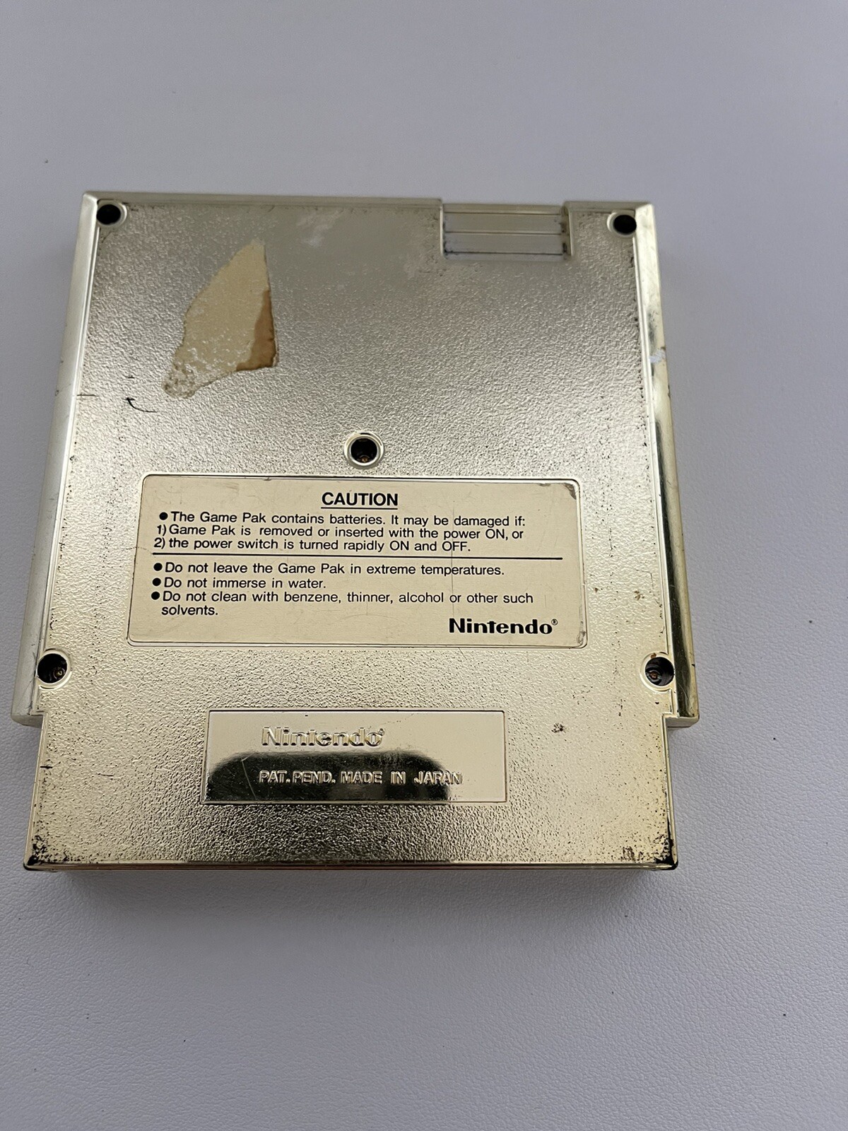 The Legend OF Zelda GOLD 5-SCREW Cartridge! Nintendo NES 1987 ...