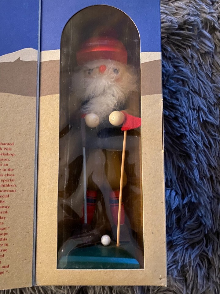 Vintage Nutcracker Village Golfer Wood 1994 | eBay