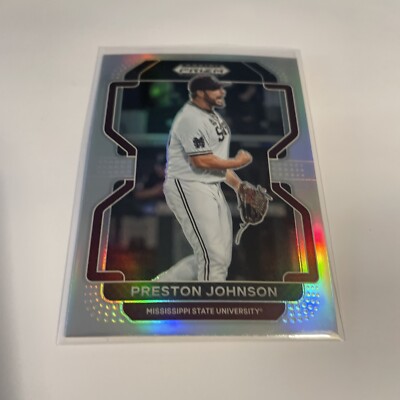 2022 Panini Prizm Draft Picks Preston Johnson SILVER PRIZM SP #PDP197 ...