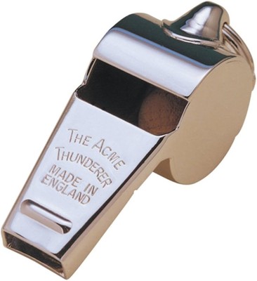 Acme Thunderer Whistle 60.5, Small, High, Loud, Metallic Silver SILVER ...