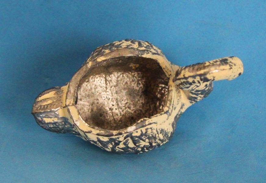 Vintage Cast Iron Swan Nut Cup - Hand Etched Paul Frances – Dated May ...