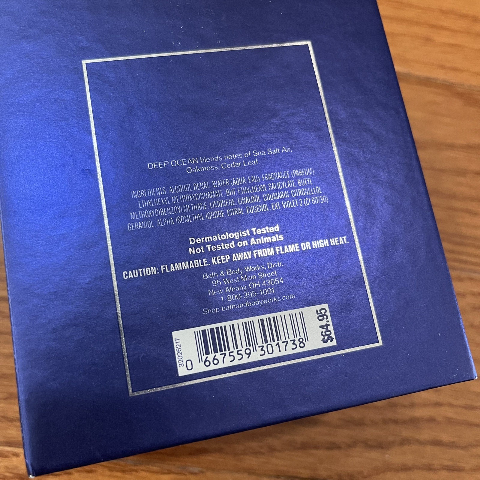 Bath & Body Works Mens Collection Deep Ocean Cologne 3.4oz | eBay