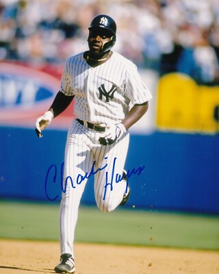 CHARLIE HAYES NEW YORK YANKEES ACTION SIGNED 8x10 | eBay
