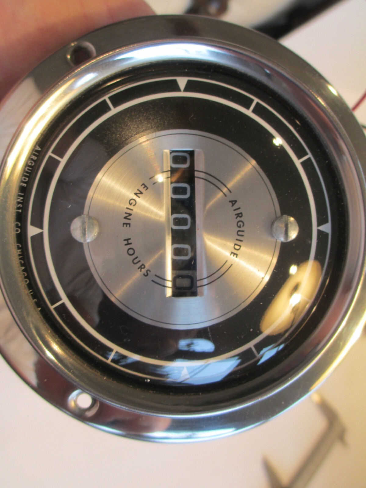 Airguide Boat Hour Gauge Meter 10FI Air Guide for 3 inch speedometer ...