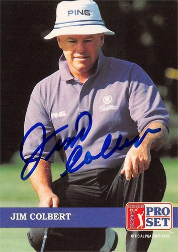 Jim Colbert autographed trading card (Golf, PGA, Kansas State) 1992 Pro ...